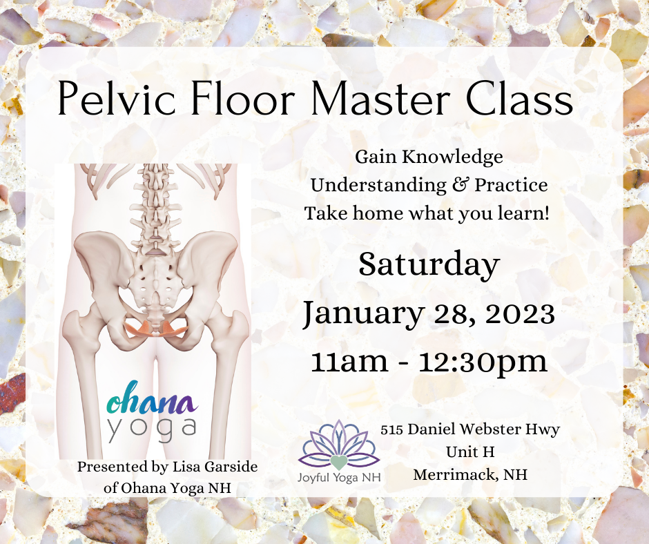 Pelvic Floor Master Class ~ Empowering through Education Series